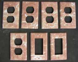 Photo gallery of custom granite travertine marble stone switch plates ...